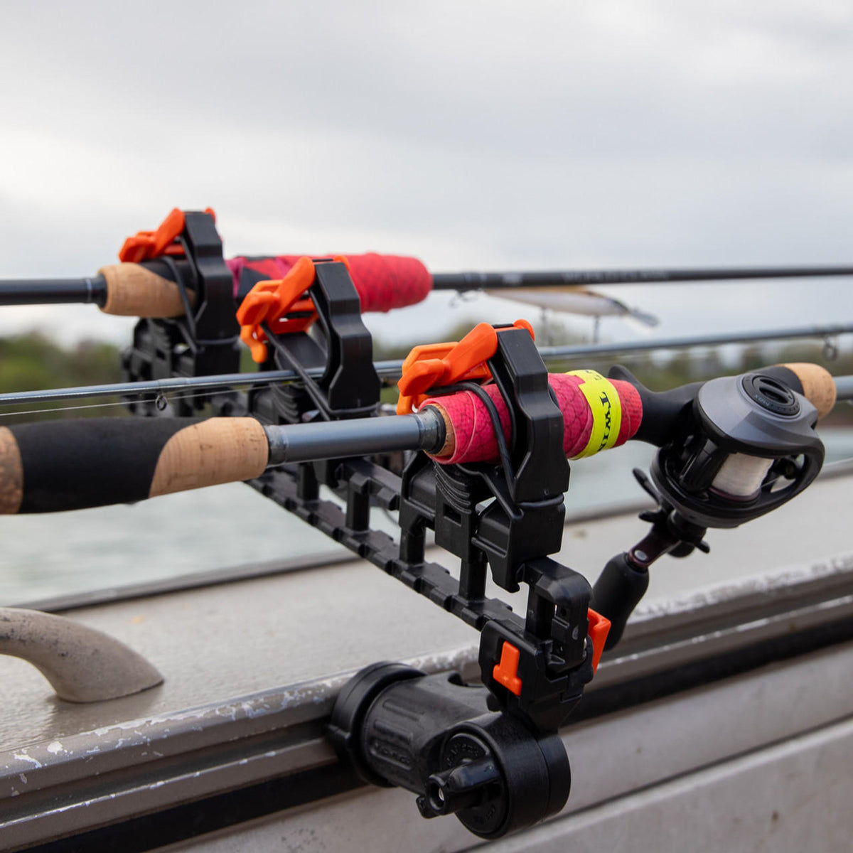 YakAttack SideStage Pro Rod Rack with TurnKey Adapters | Native Watercraft